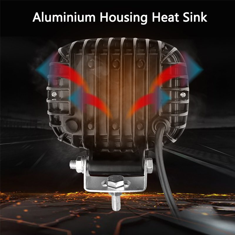 Doxmall 5” Square Led Driving Light with Flood Beam for 4×4 Offroad Car ...