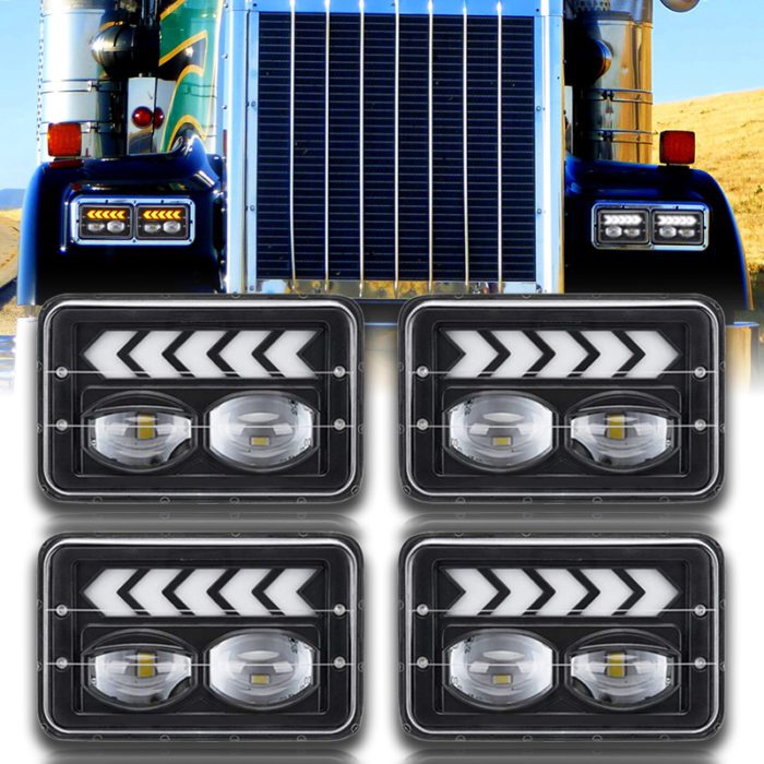 2 Pairs 4×6 inch Replacement Rectangular H4651 H4652 H4656 H4666 H6545 ...