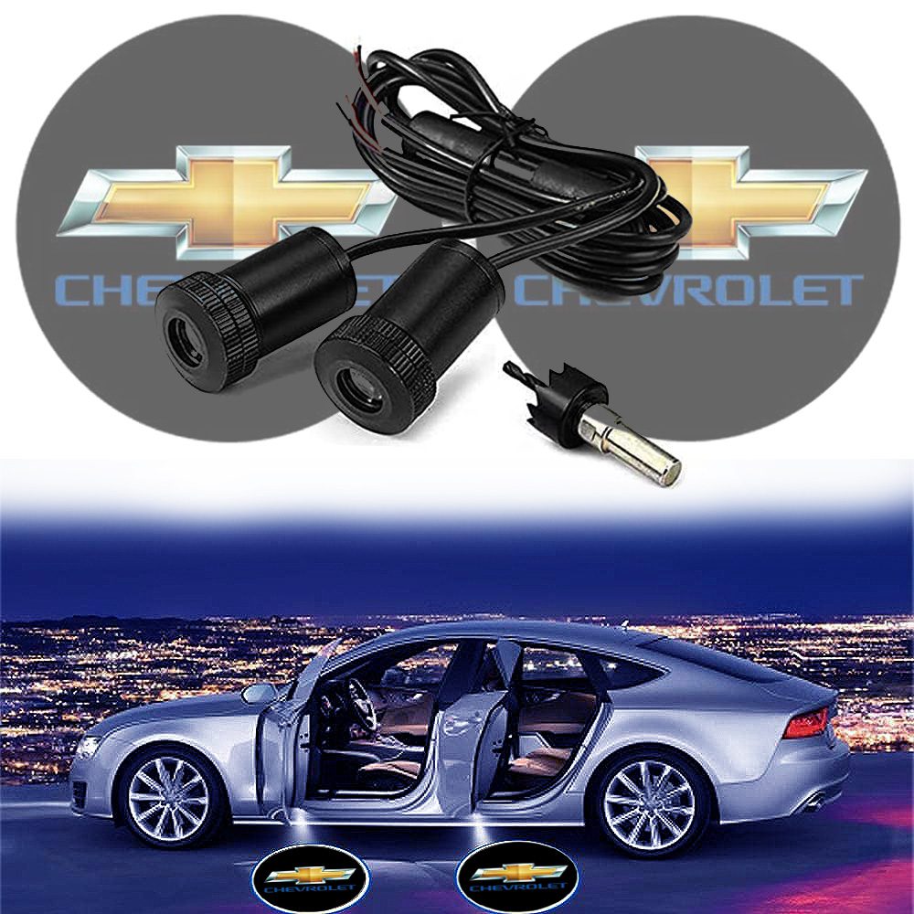 DOXMALL 2pcs Universal Wired Logo Lights Cree LED Projector Courtesy ...