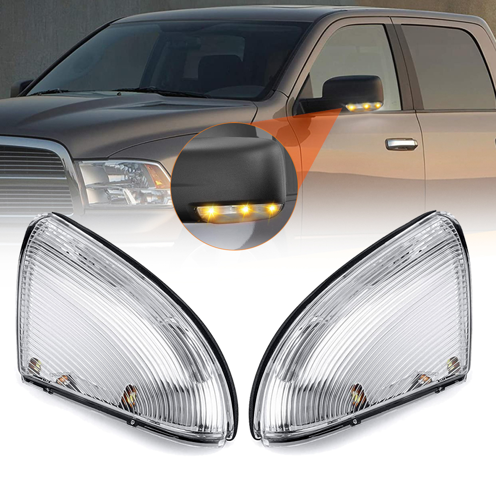 Doxmall 1Pair Dodge Ram 1500 Mirror Turn Signal Puddle Light LH RH Side ...