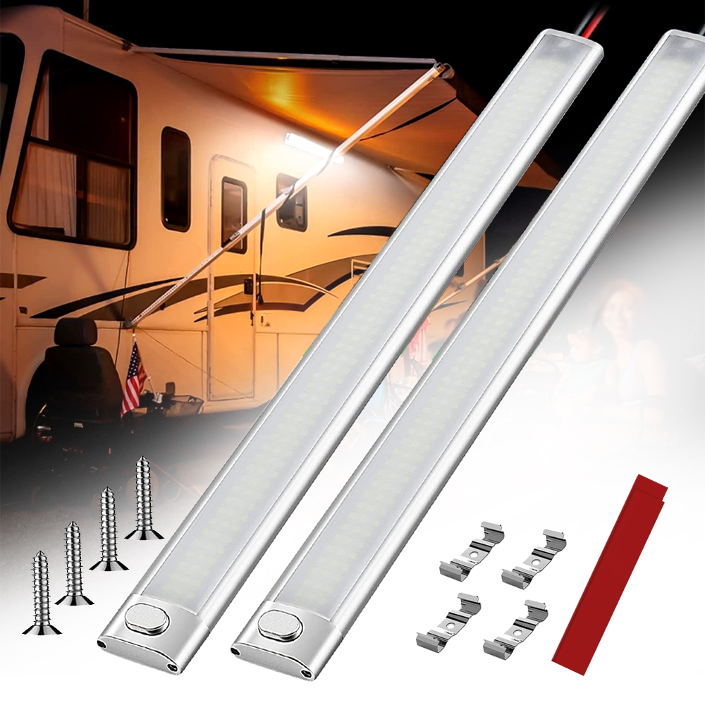 Doxmall 2Pcs 12V LED Interior Light Bar 168LEDs 1700LM led Strip Lights ...