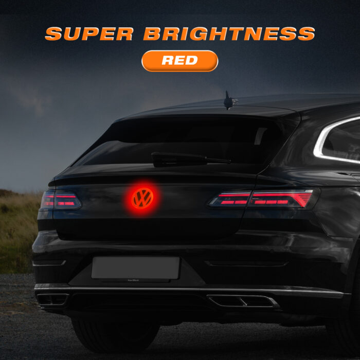 LED Volkswagen Emblem Rear VW Light Up Illuminated Badge with White Red ...
