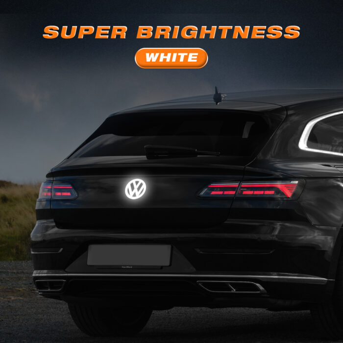 LED Volkswagen Emblem Rear VW Light Up Illuminated Badge with White Red ...