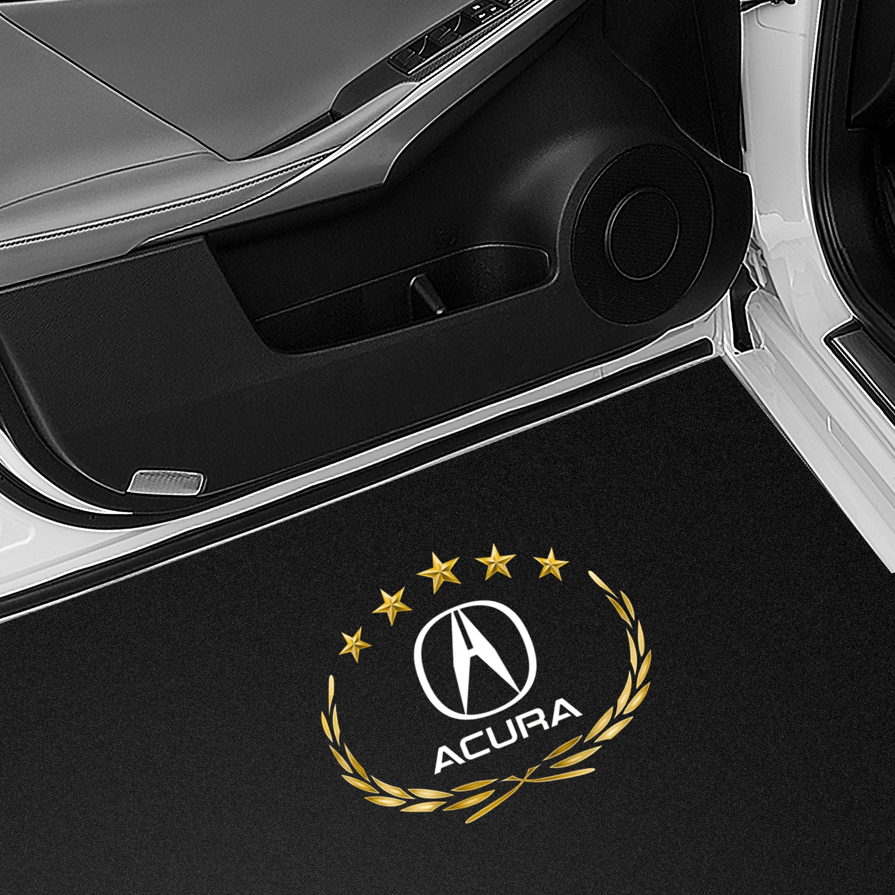 HD Acura Logo Courtesy Projector Lights No Fade Car Door Light-Various ...
