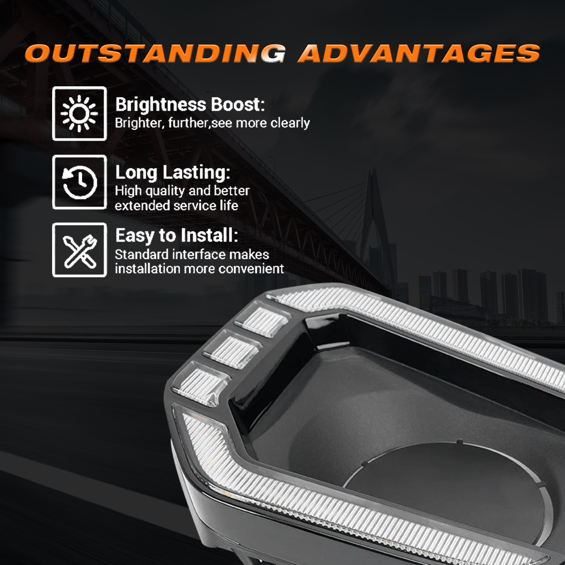 LED Fog Lights Bezel Assemblies Compatible with 2016-2023 Toyota Tacoma ...