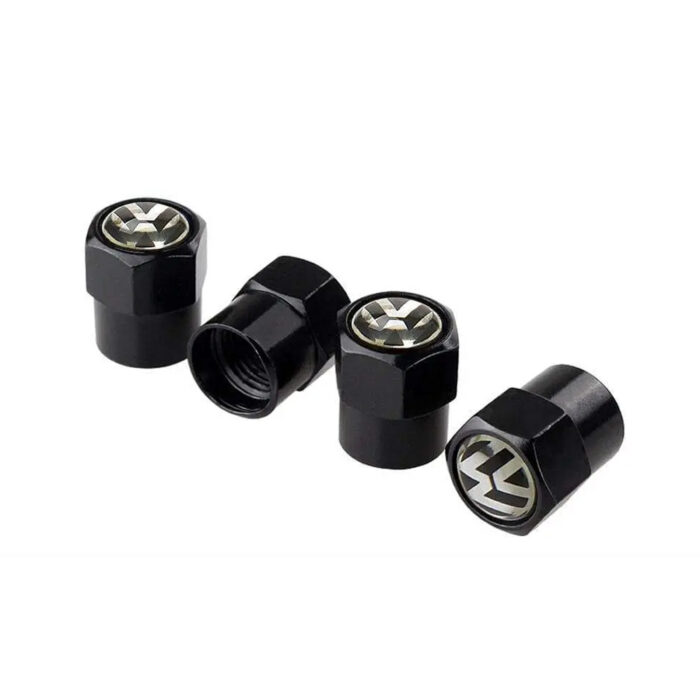 Volkswagen Logo Tire Valve Caps VW Valve Stem Caps with Red Black ...