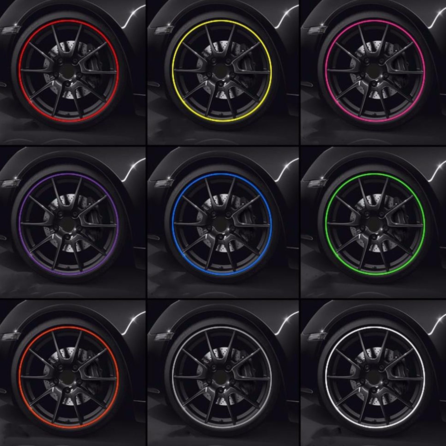 Wheel Rim Protector Covering The Entire Rim of The Wheel Hub, Strips ...