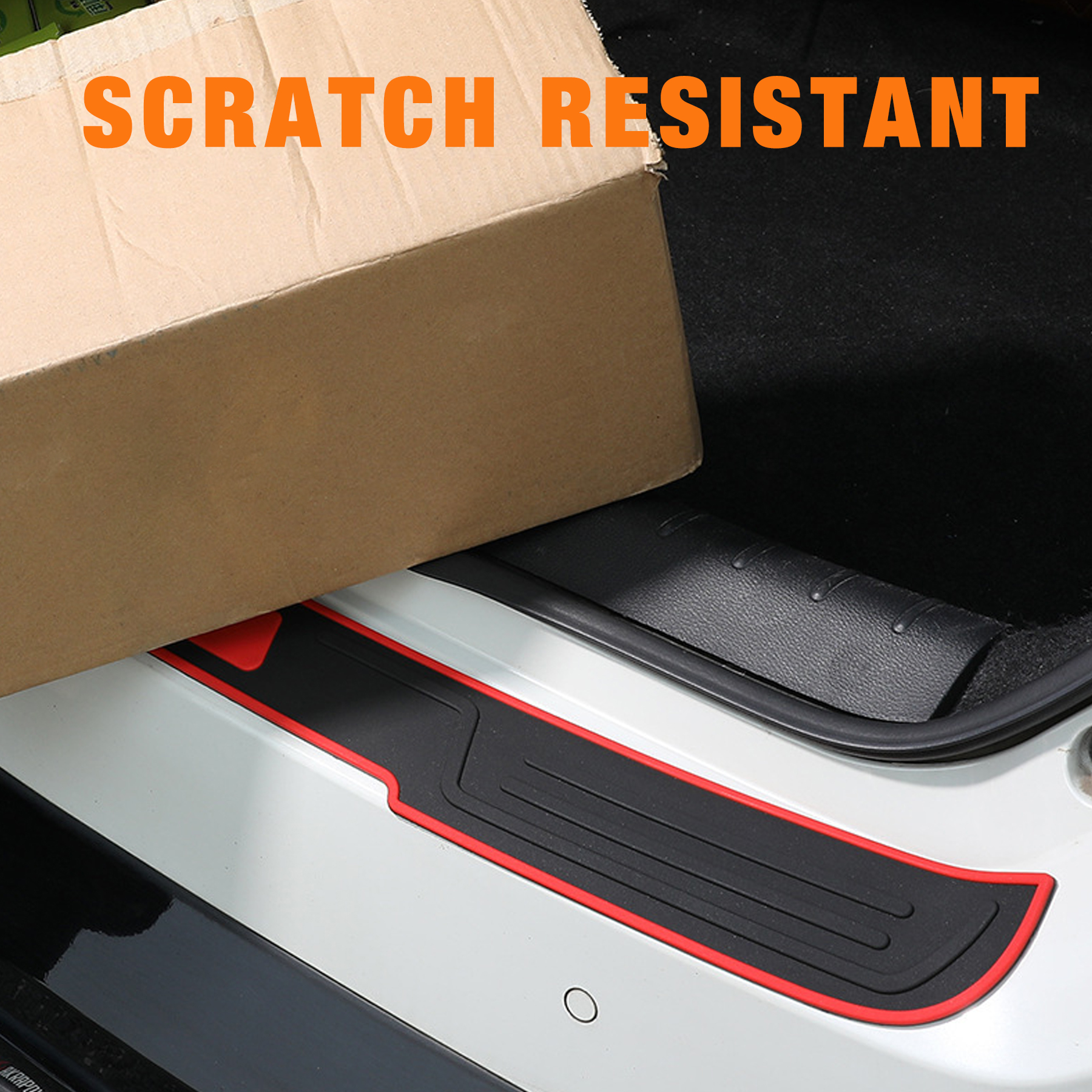 Car Trunk Protection Strip Anti-collision and Anti-scratch Trunk Door Sill Universal Rear Bumper ...