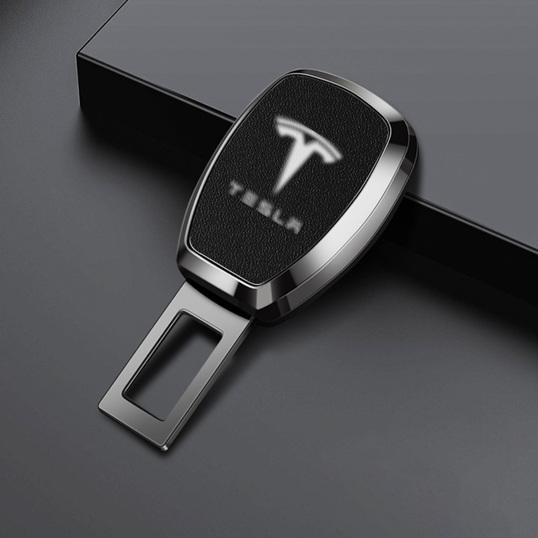 Universal Metal Car Seat Belt Extension Tesla Logo Auto Belts Extender ...