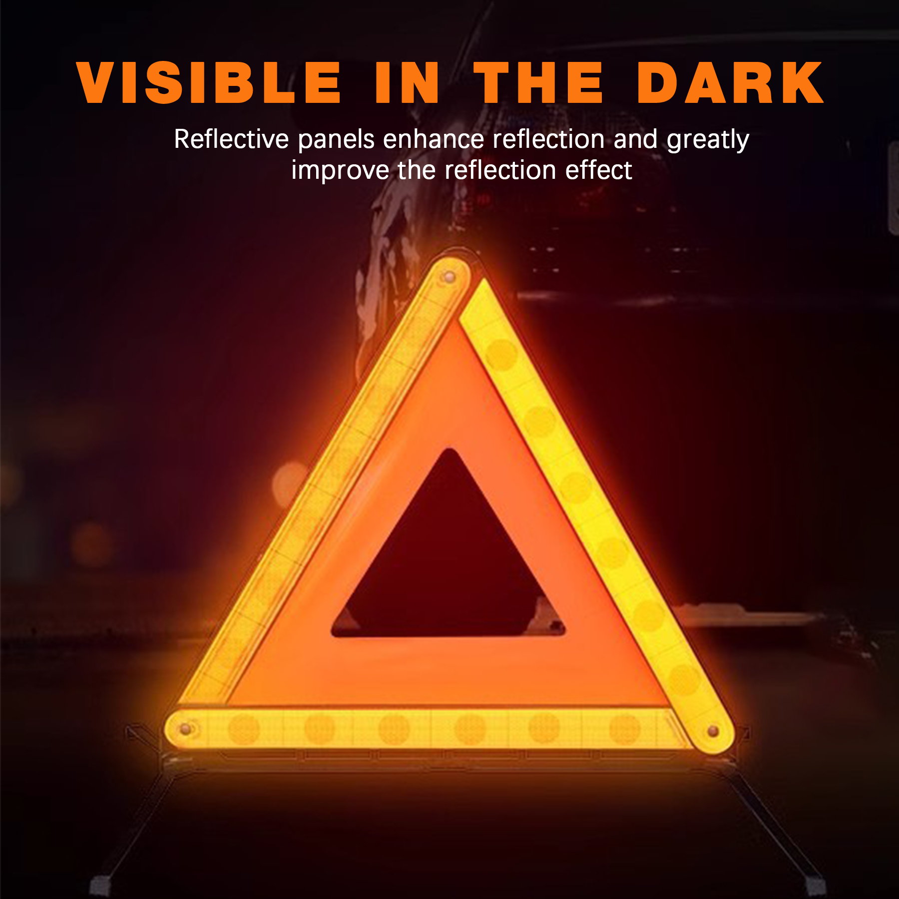 Standard Warning Triangle Road Sign, Safety Reflective Caution Sign ...