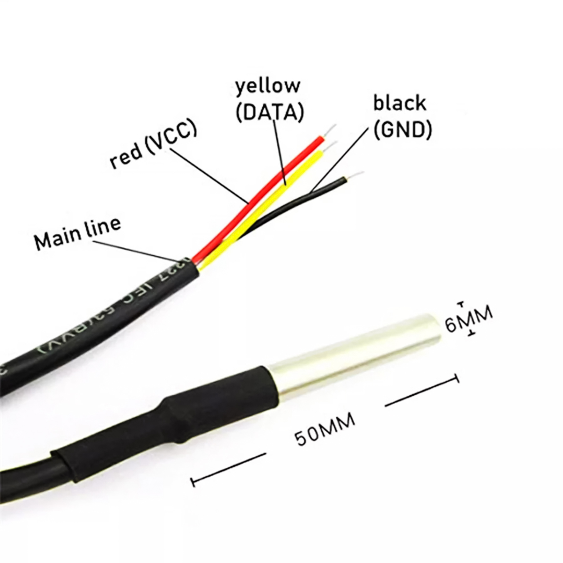 Capteur de température DS18B20 Sonde de température numérique Capteur ...