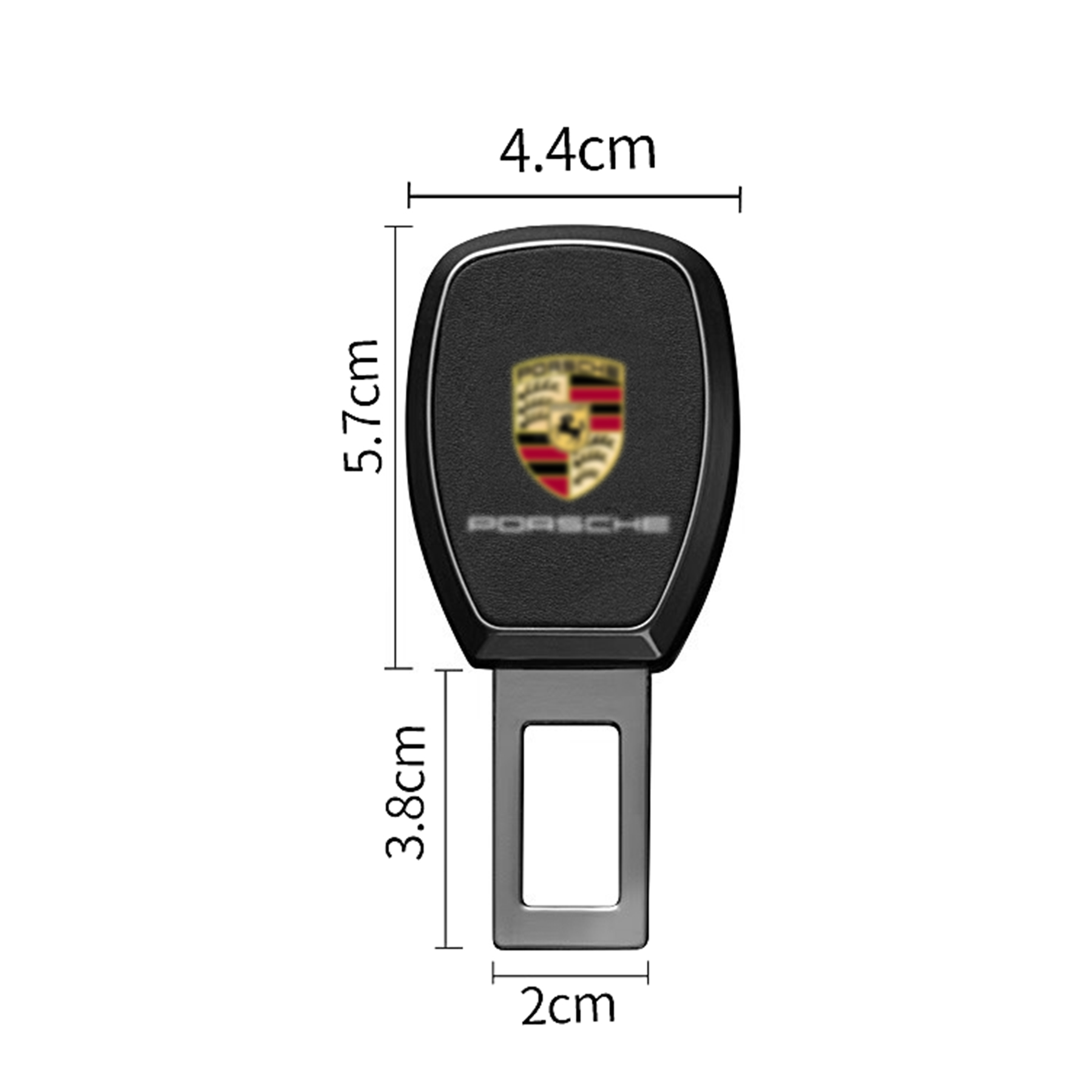Porsche Logo Metal Car Seat Belt Extender Universal Seat Belt Buckle ...